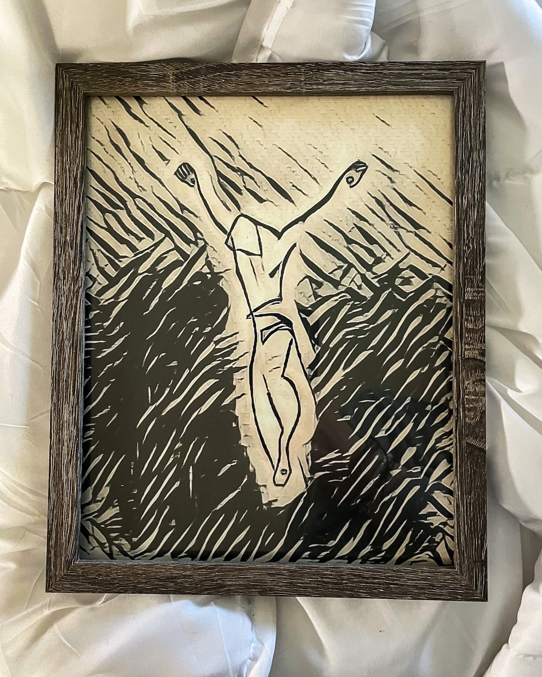 Jesus on the Cross Art. the Crucifixion Art. - Etsy