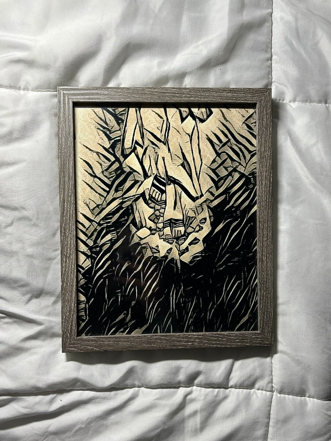 The Saviors Footsteps Christian Art Print. Jesus Walking Art. - Etsy