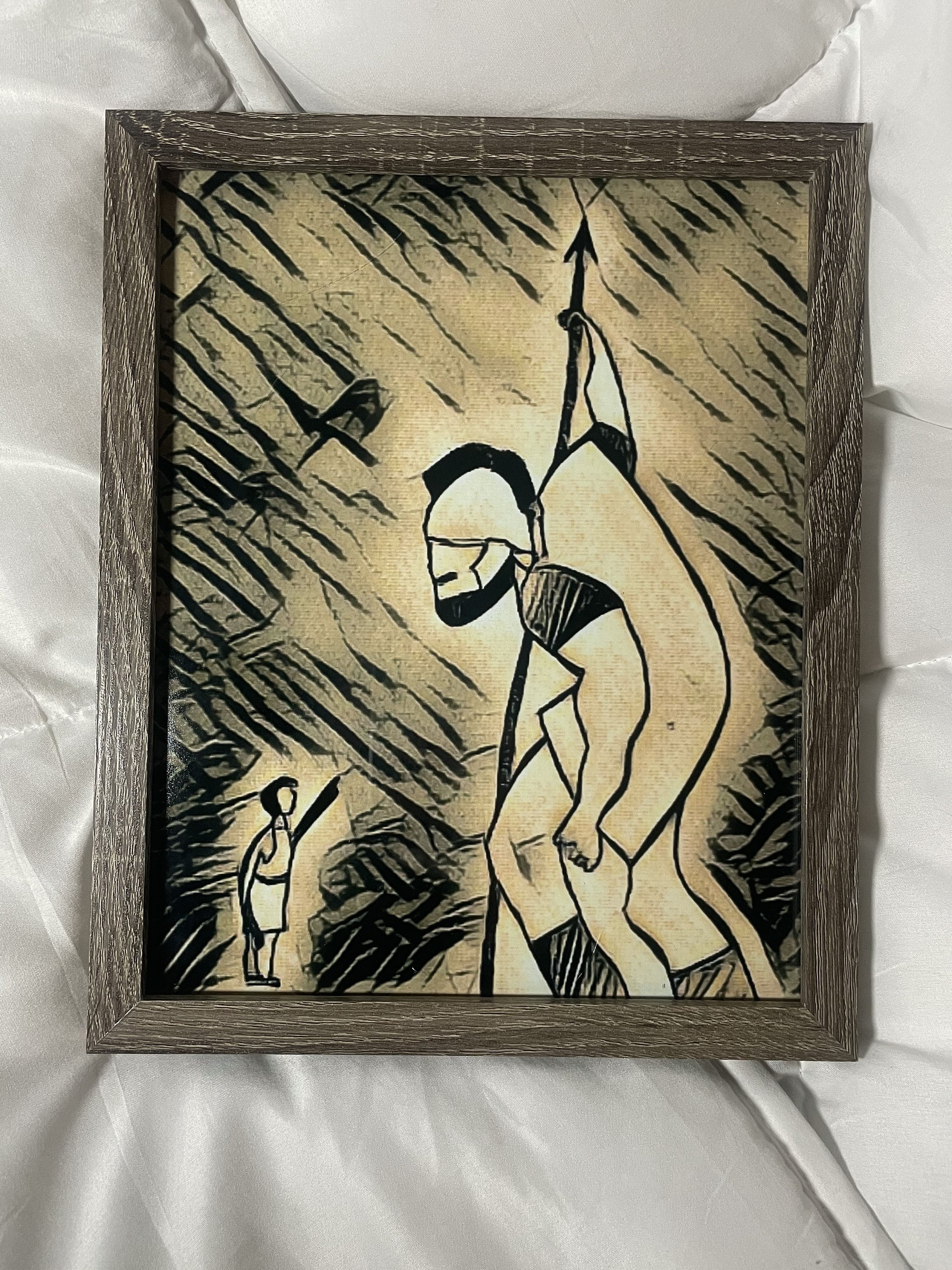 David and Goliath Art. - Etsy