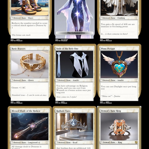 Dnd Magic Item Cards - Etsy