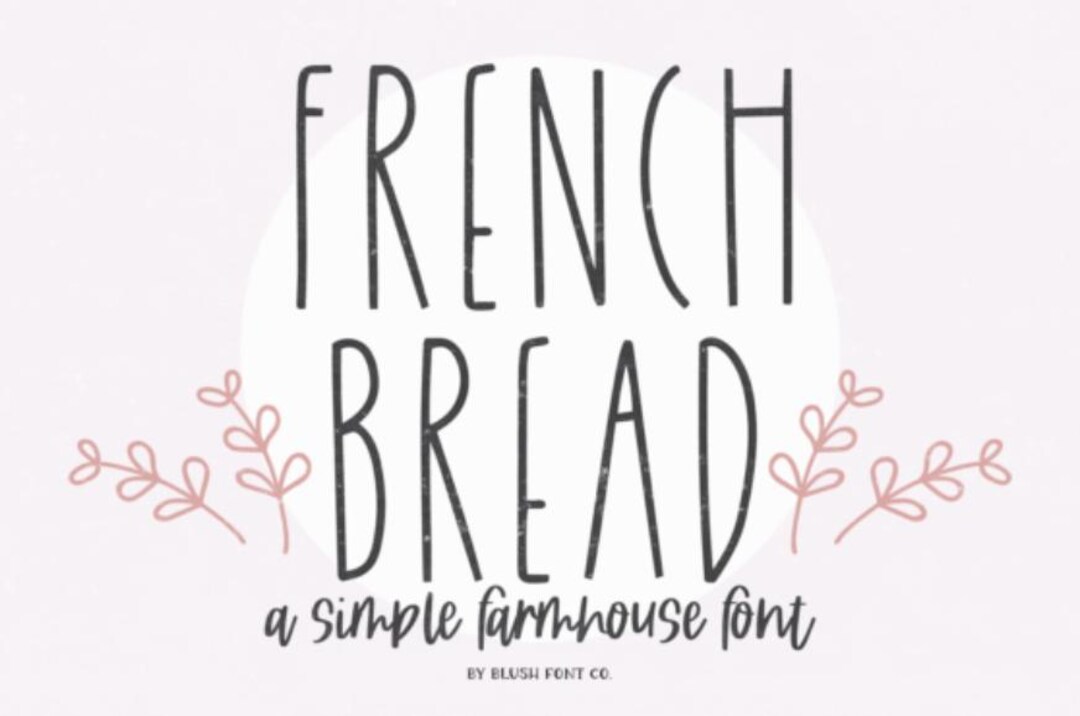 French Bread Font, Script Font, Handwritten Font, Cursive Font ...