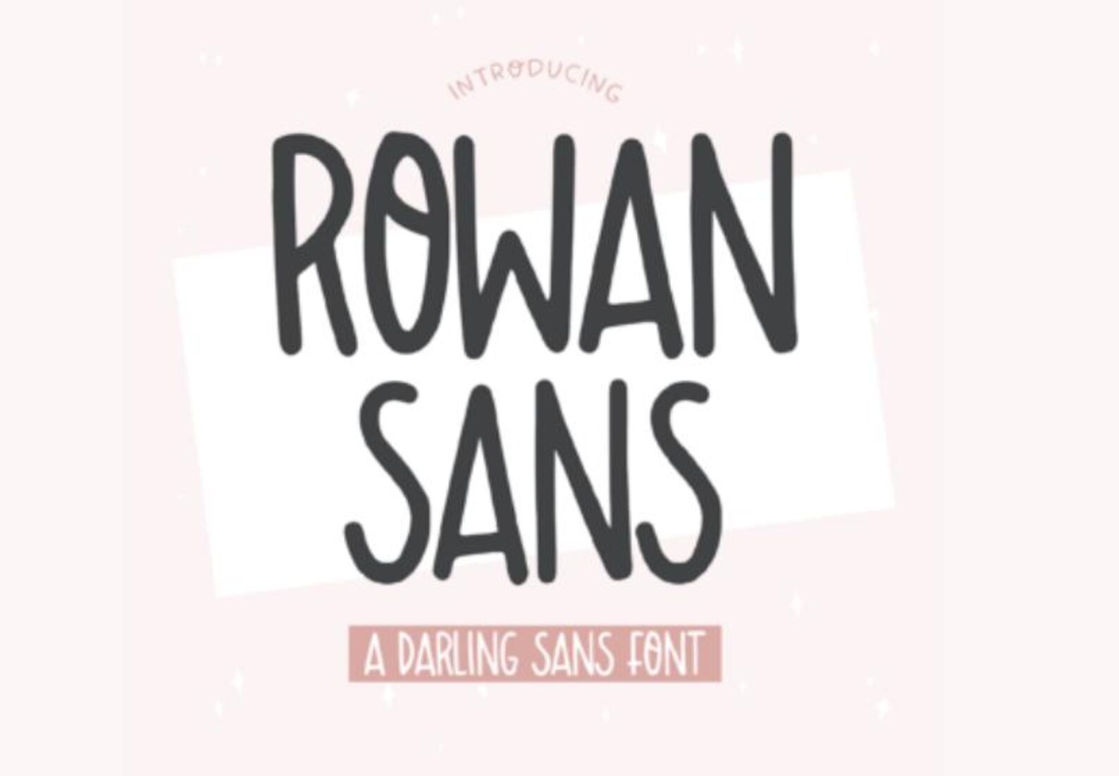 Rowan Sans Font, Script Font, Handwritten Font, Cursive Font, Signature Font, Fonts for Crafts ...
