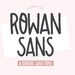 Rowan Sans Font, Script Font, Handwritten Font, Cursive Font, Signature ...