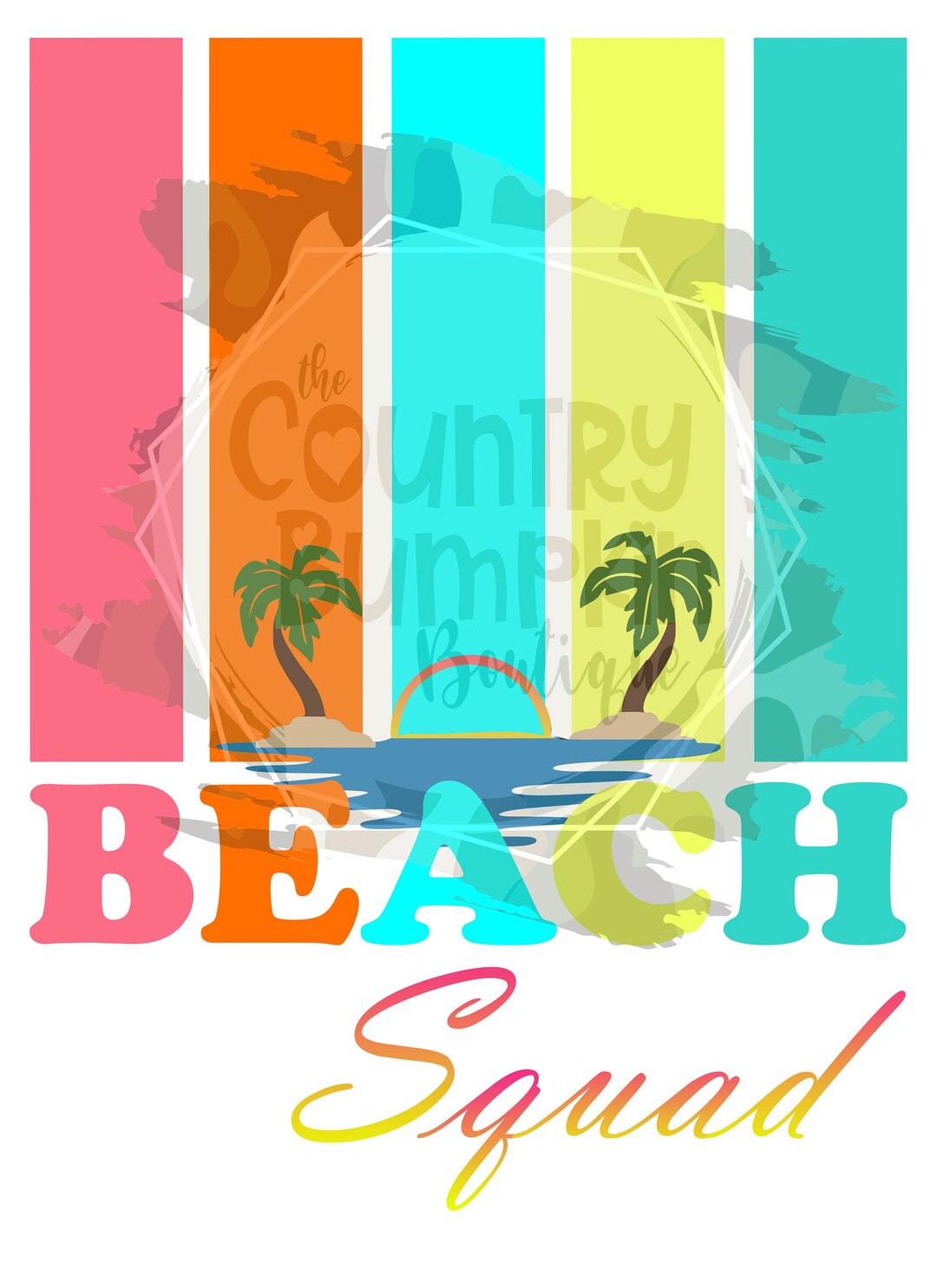 Beach Squad PNG Sublimation Instant Digital Design - Etsy