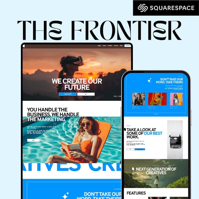 Squarespace 7.1 Template Website for Marketing Agency, Coaches, Virtual ...