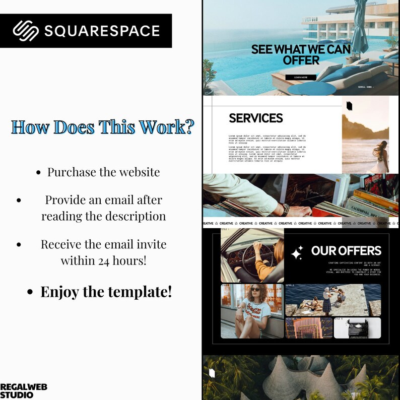 Squarespace 7.1 Template Website for Marketing Agency, Coaches, Virtual ...