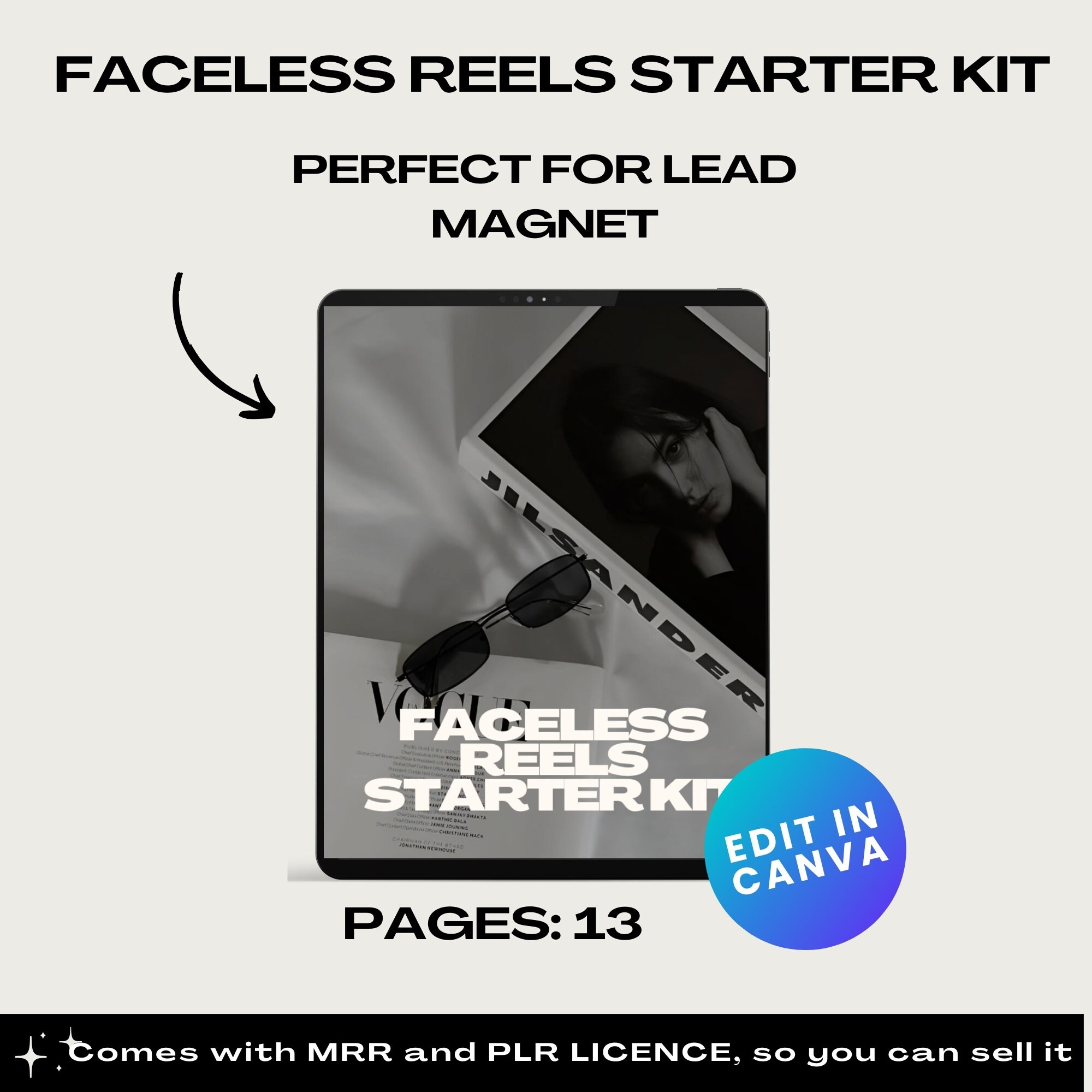 FACELESS Reels Starter Kit | Digital Marketing| Instagram Reels ...