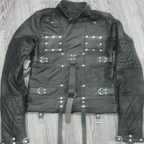 Real Leather Straight Jacket - Etsy