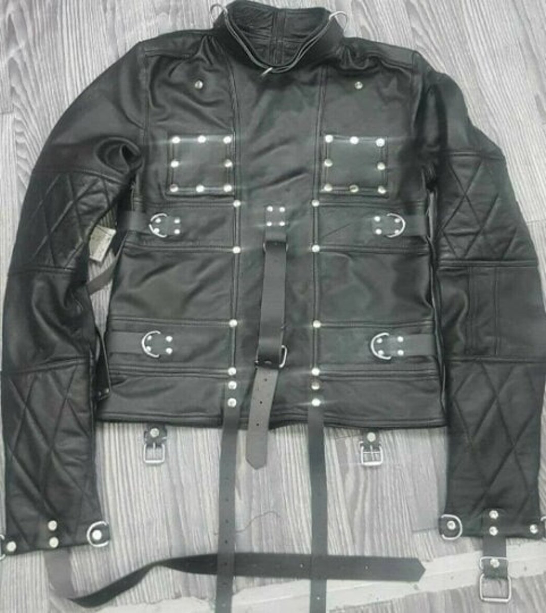 Mens Real Leather Straight Jacket Cowhide Heavy Duty Straight Jacket - Etsy
