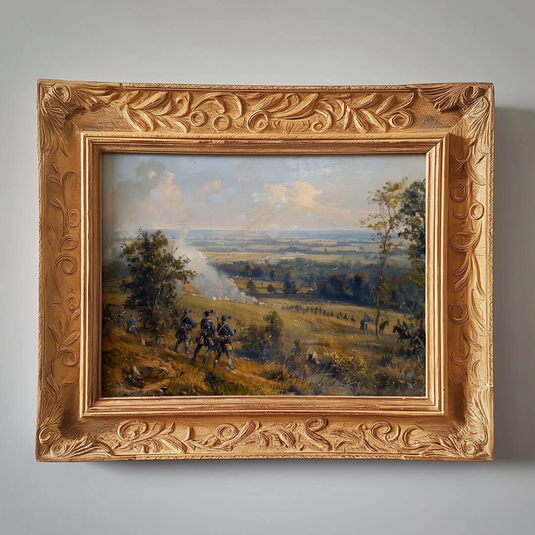Battle of Gettysburg | Painting | Digital Download - Etsy