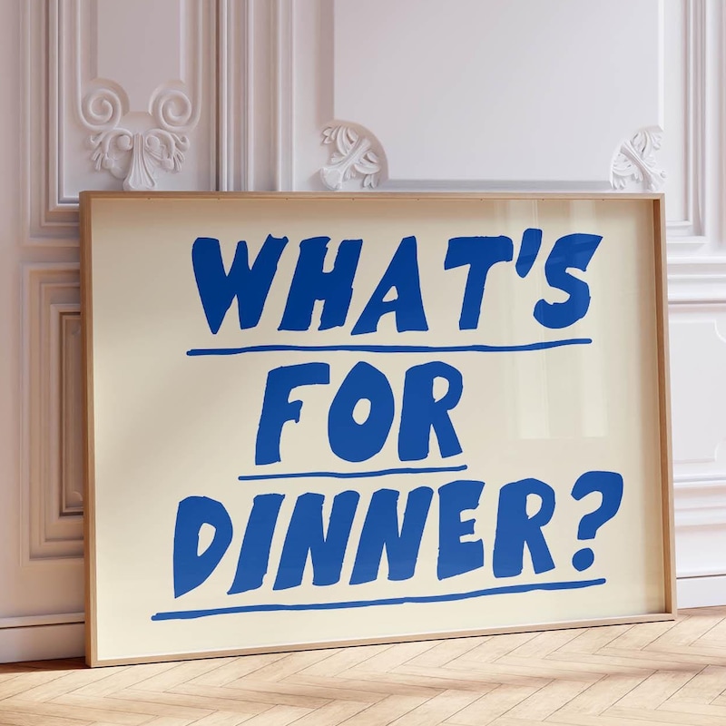 Whats for Dinner Print - Etsy