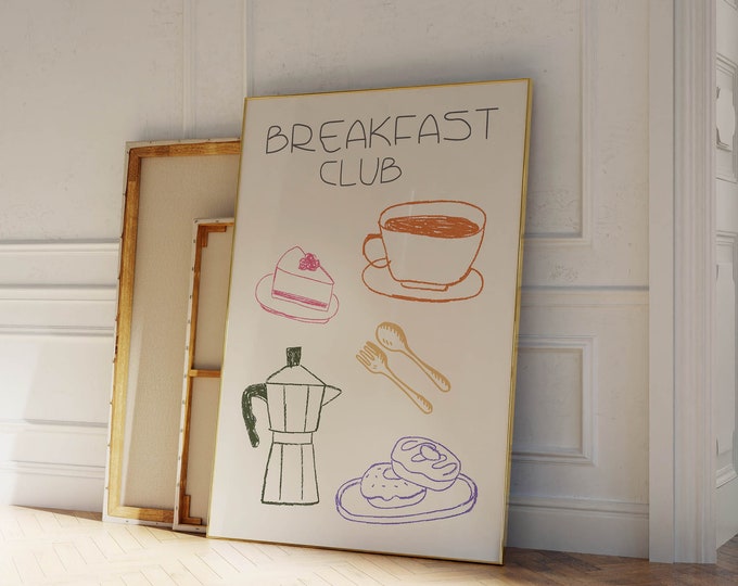 Good Morning Trendy Kitchen Prints, Breakfast Wall Art, Coffee ...