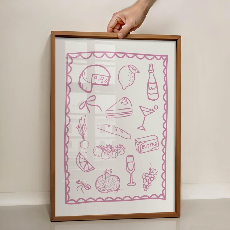 Pink Kitchen Decor - Etsy