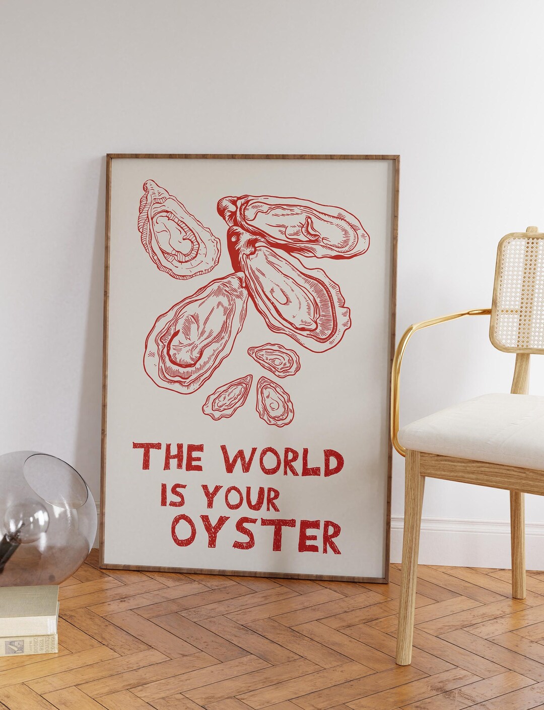 Oysters Kitchen Print: Retro Food Art (digital Download) - Etsy