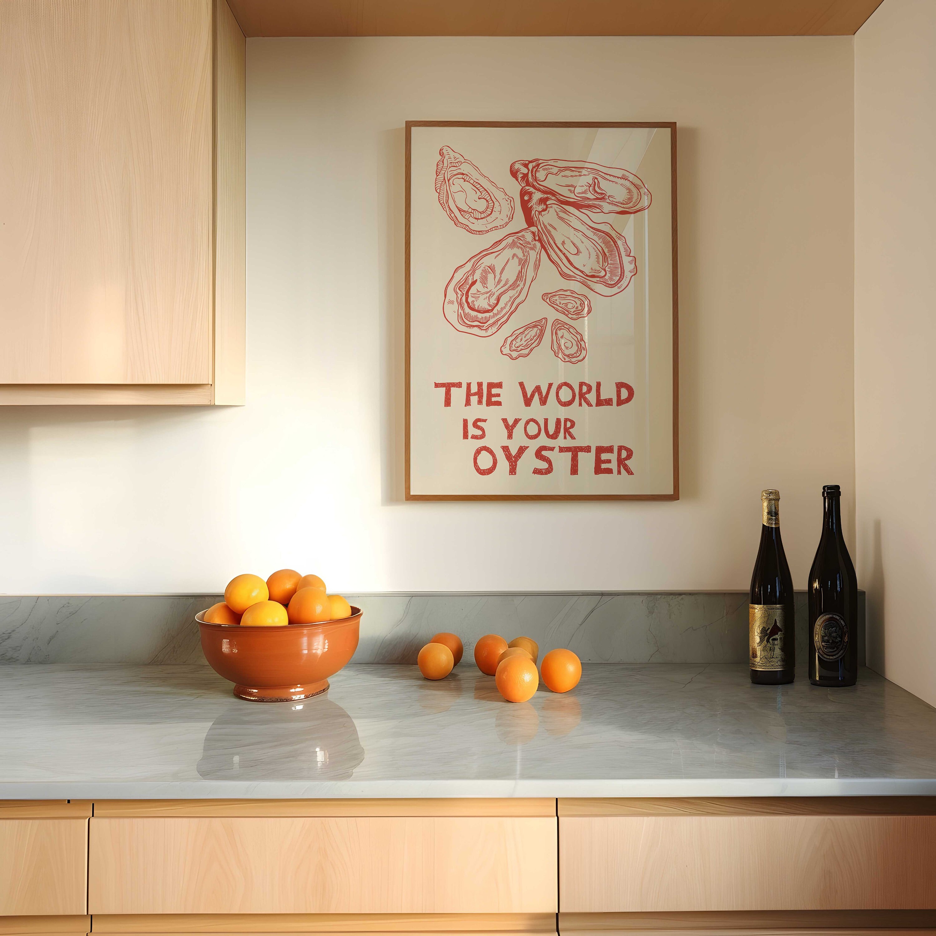 Oysters Kitchen Print: Retro Food Art (digital Download) - Etsy
