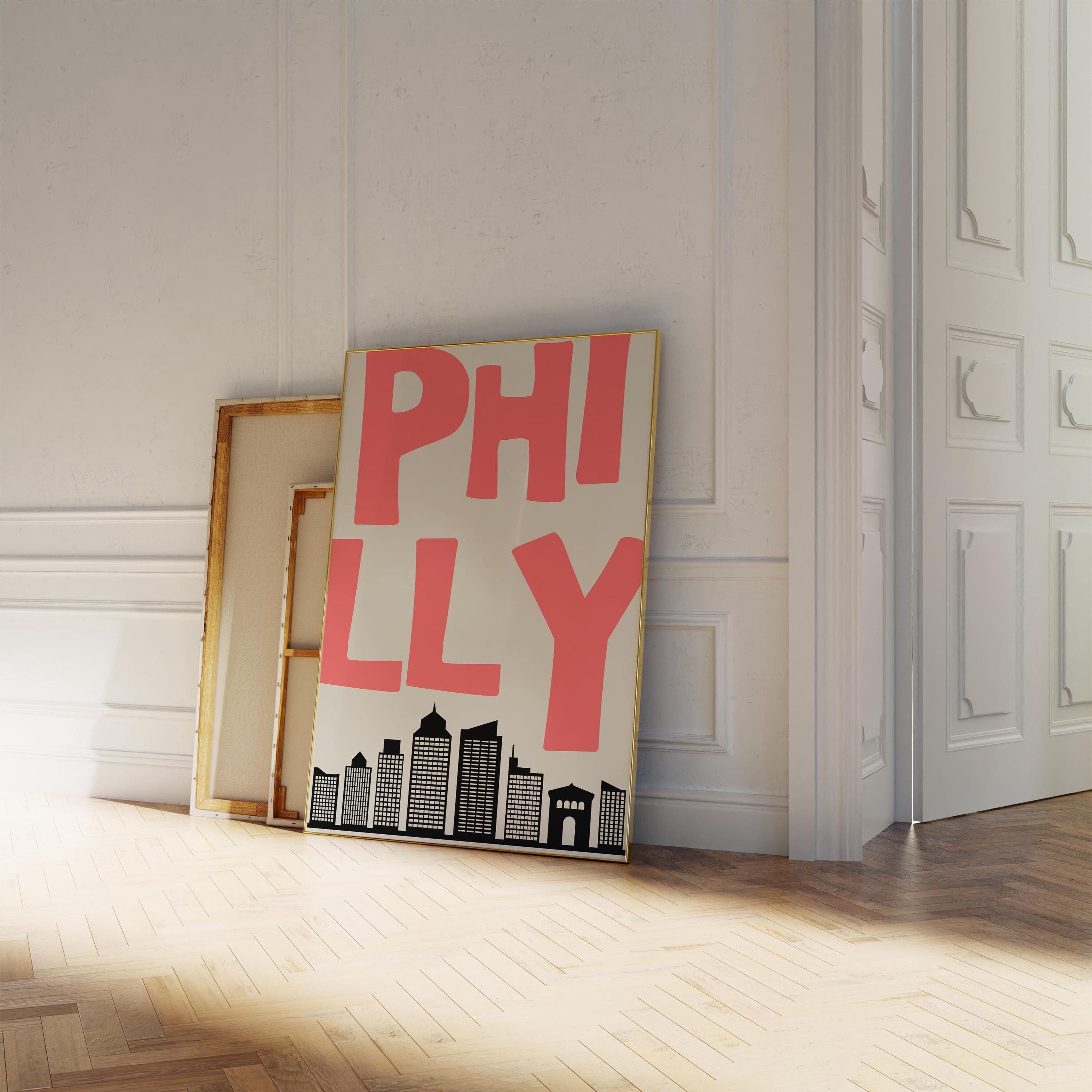 Philly Art Print: Vintage Philadelphia Poster, Retro Home Decor ...