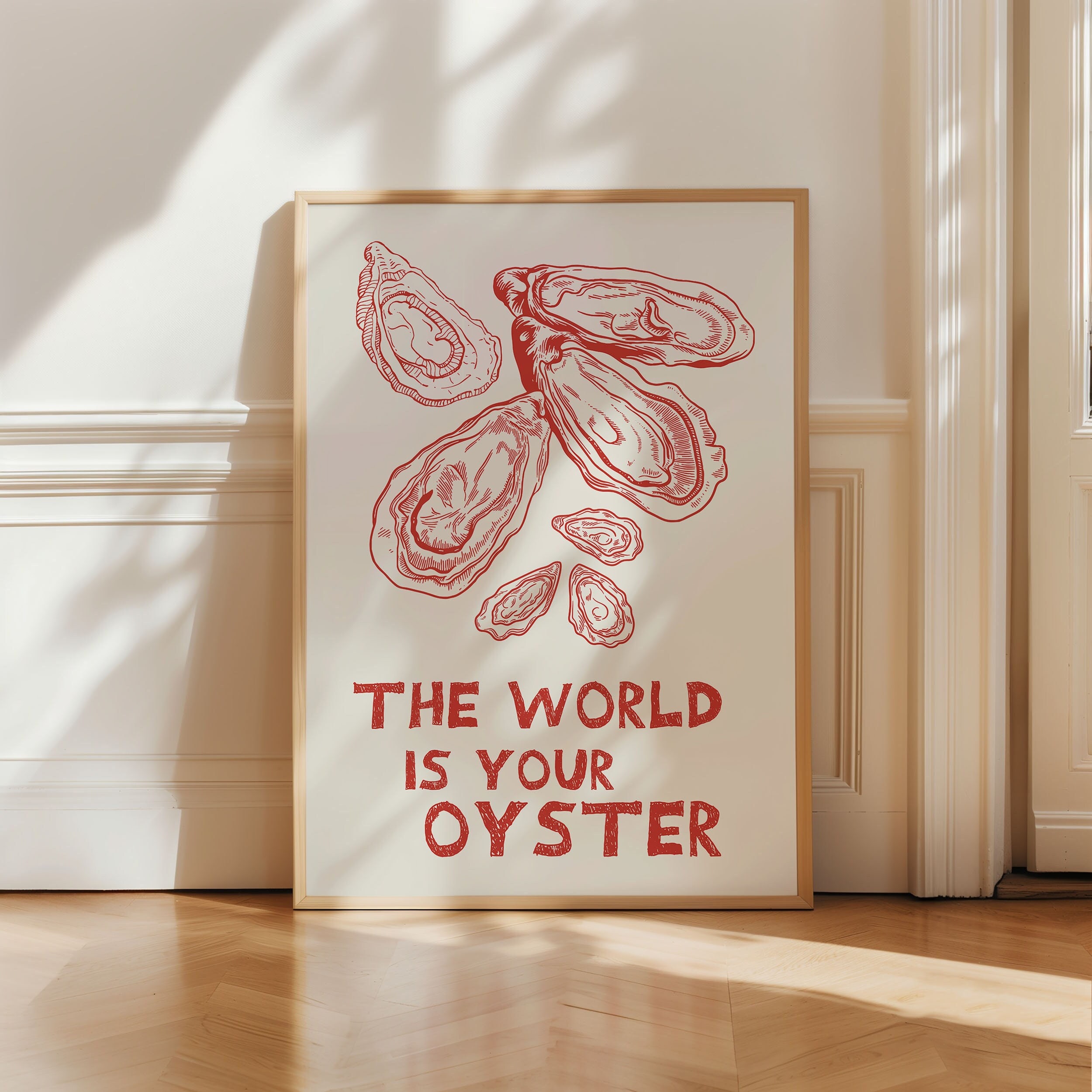 Oysters Kitchen Print: Retro Food Art (digital Download) - Etsy