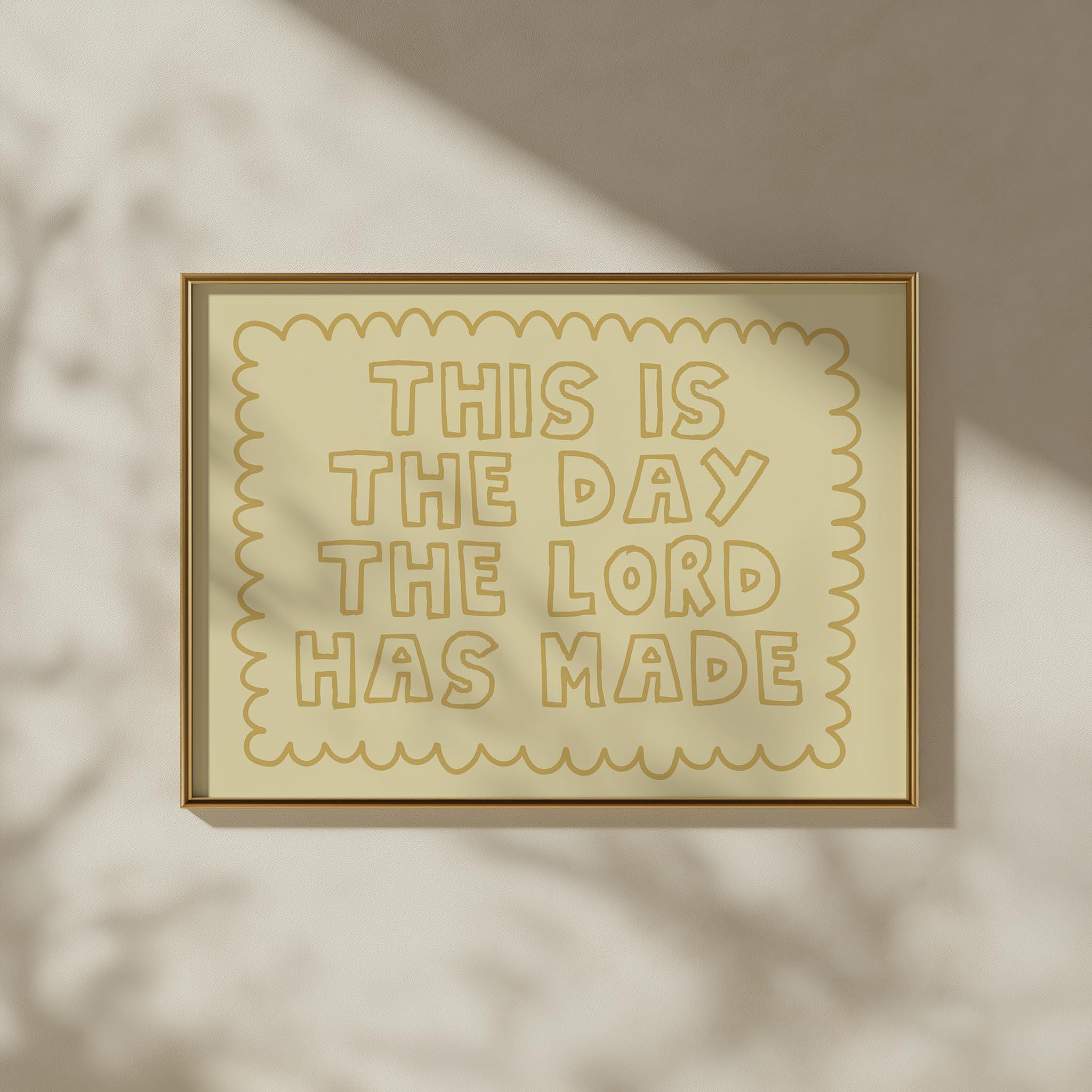Modern Yellow Bible Verse Printable Wall Art: Hand-drawn Scripture Art ...