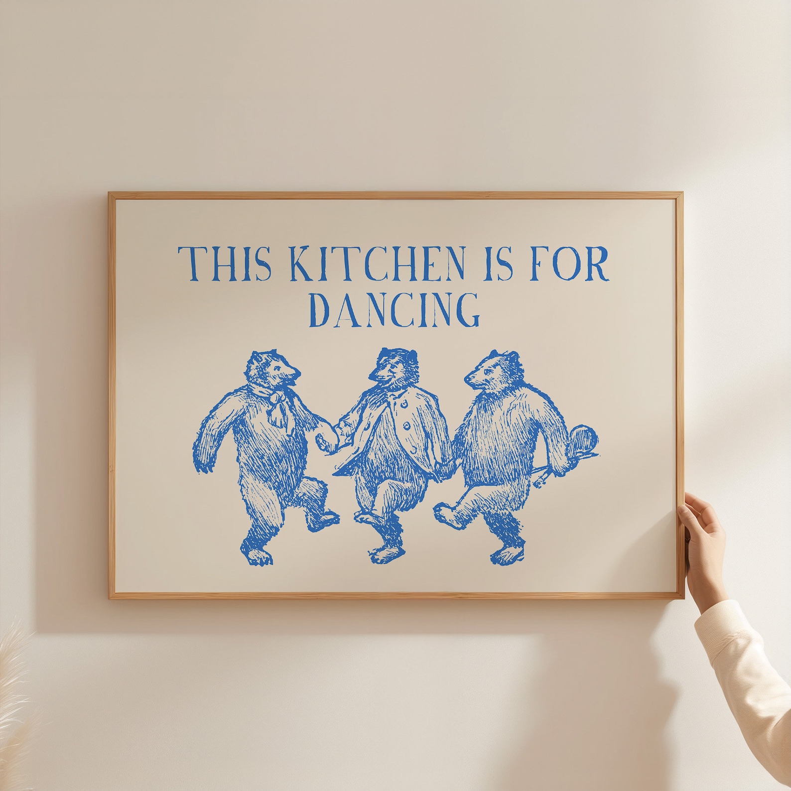 This Kitchen is for Dancing Print Trendy Horizontal Wall Art Trendy ...