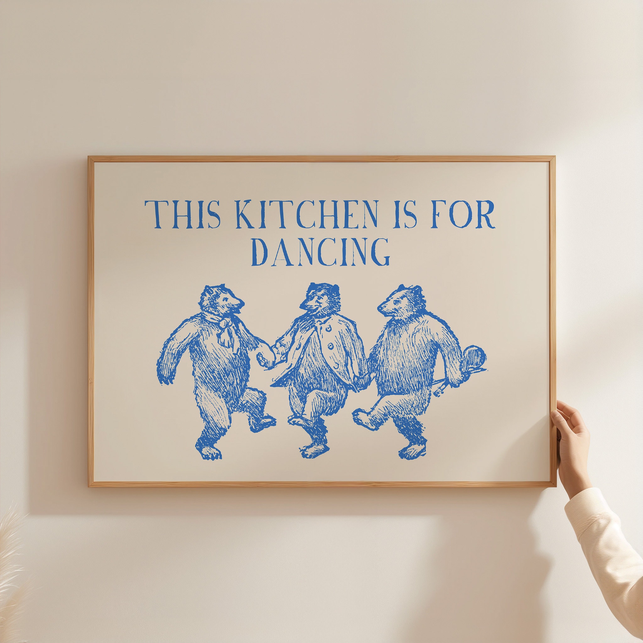 This Kitchen is for Dancing Print Trendy Horizontal Wall Art Trendy ...