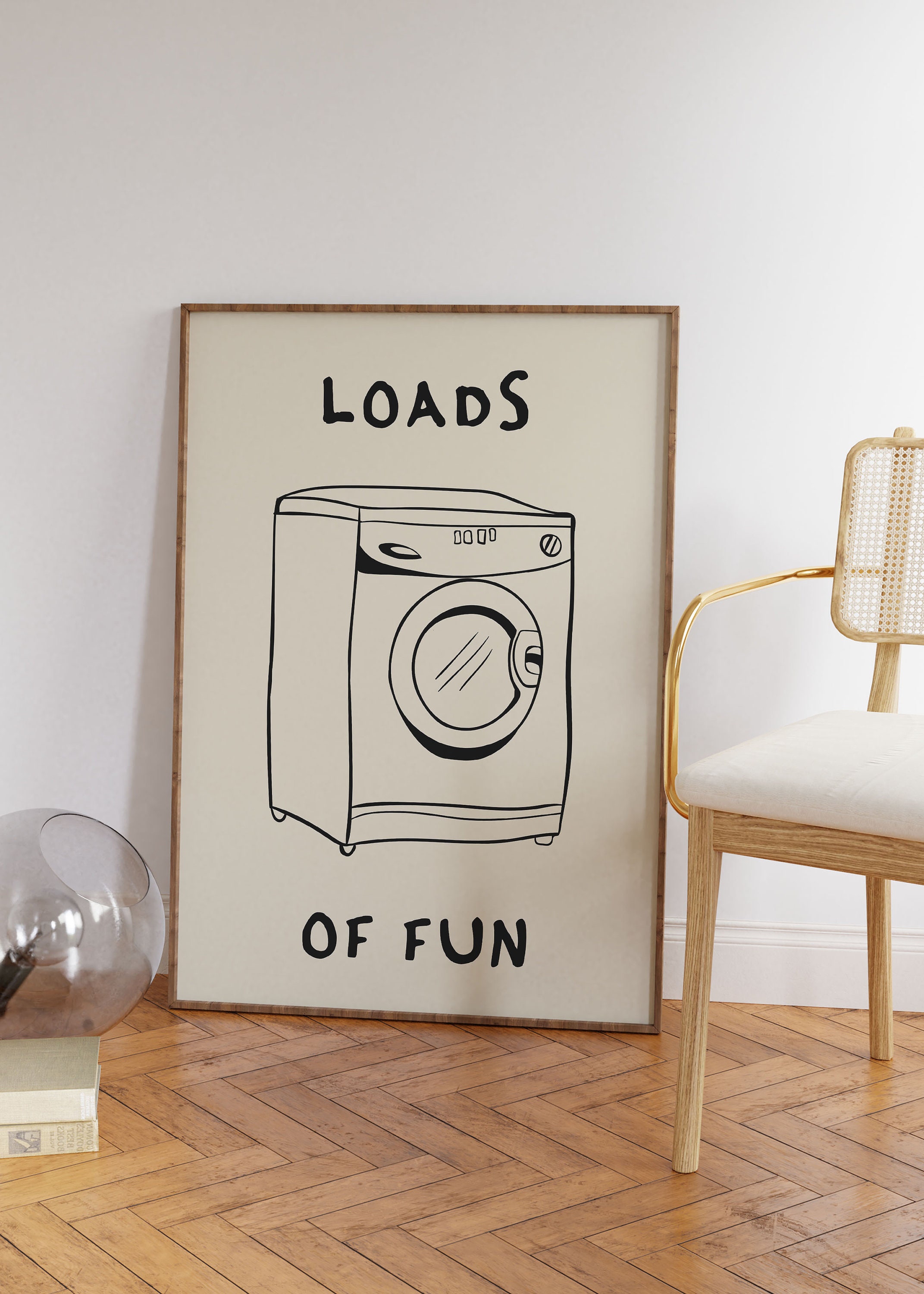 Loads of Fun Poster Funny Laundry Print Laundry Room Decor Cute Quote ...