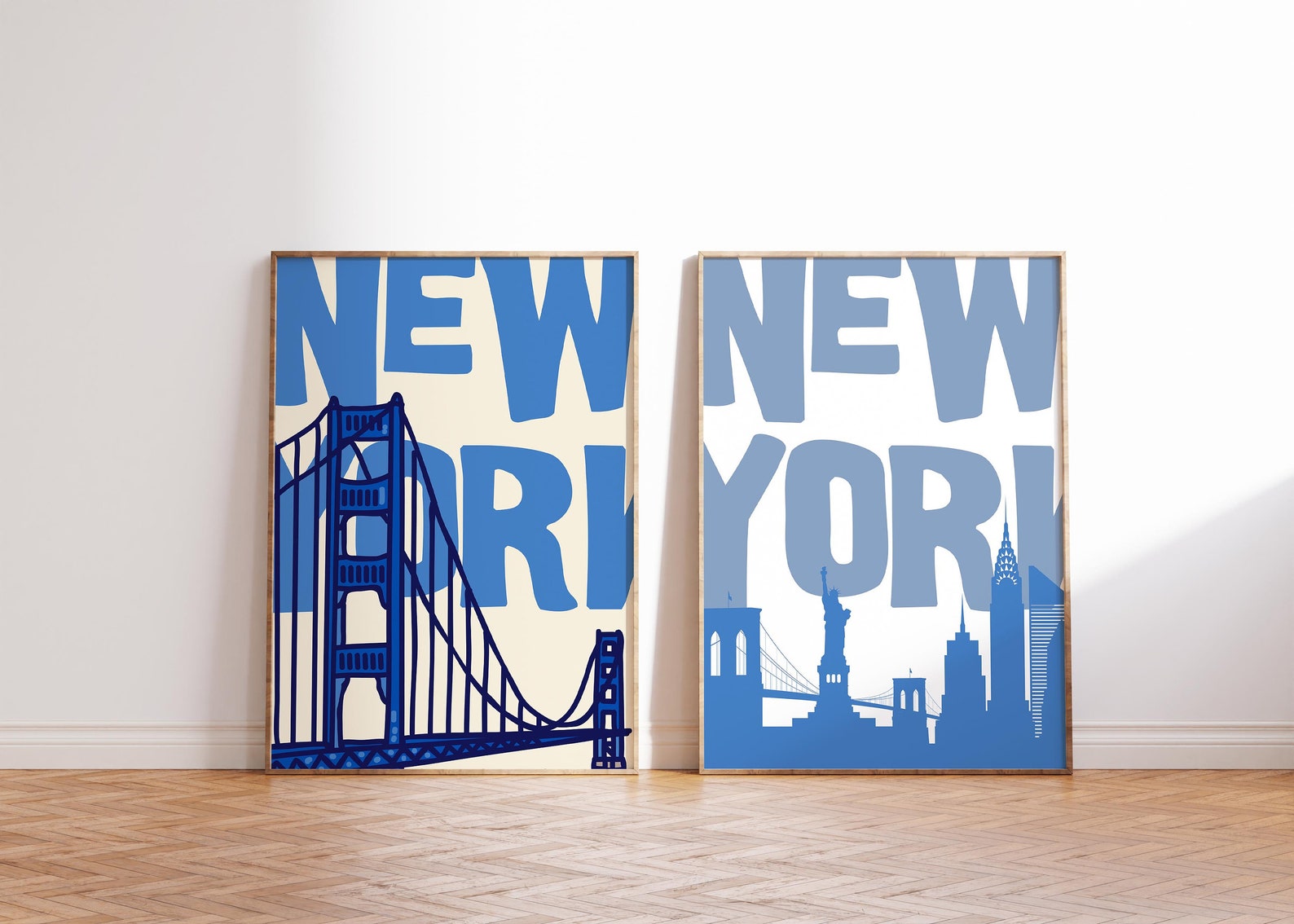 Vintage NYC Art Print Set: Retro New York City Posters (digital ...