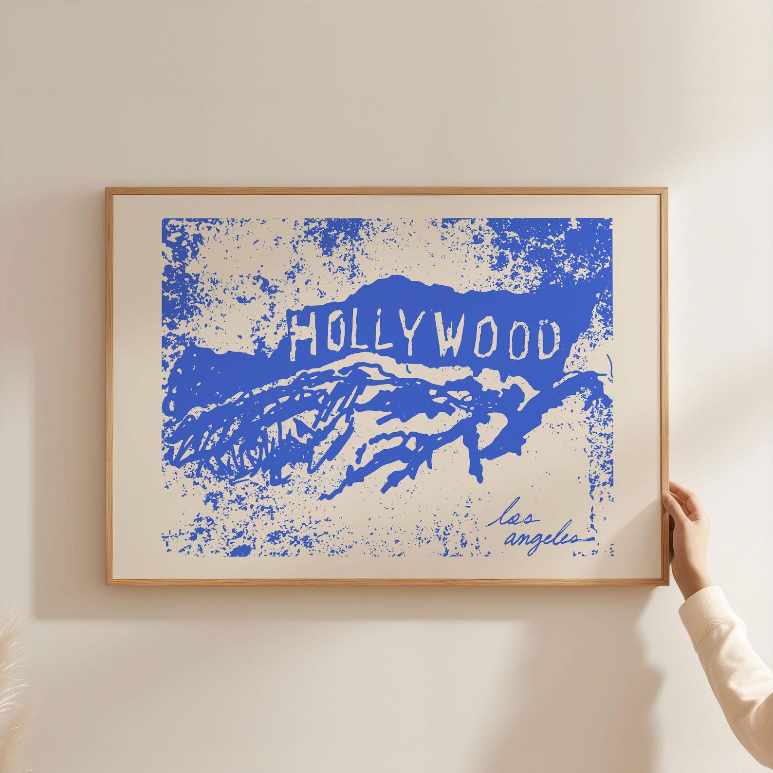 Vintage Hollywood Poster Los Angeles Art Print Retro Los Angeles Poster ...