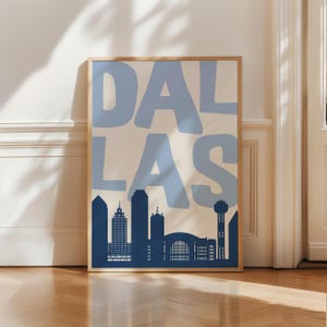 Vintage Dallas Art Print: Retro Home Decor (digital Download) - Etsy