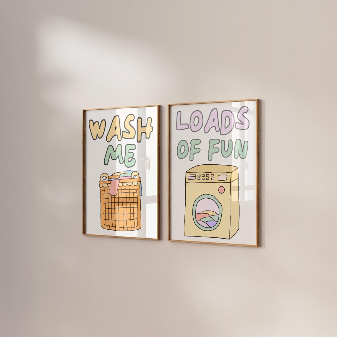 Loads of Fun Poster Funny Laundry Prints Laundry Room Decor Cute Quote ...