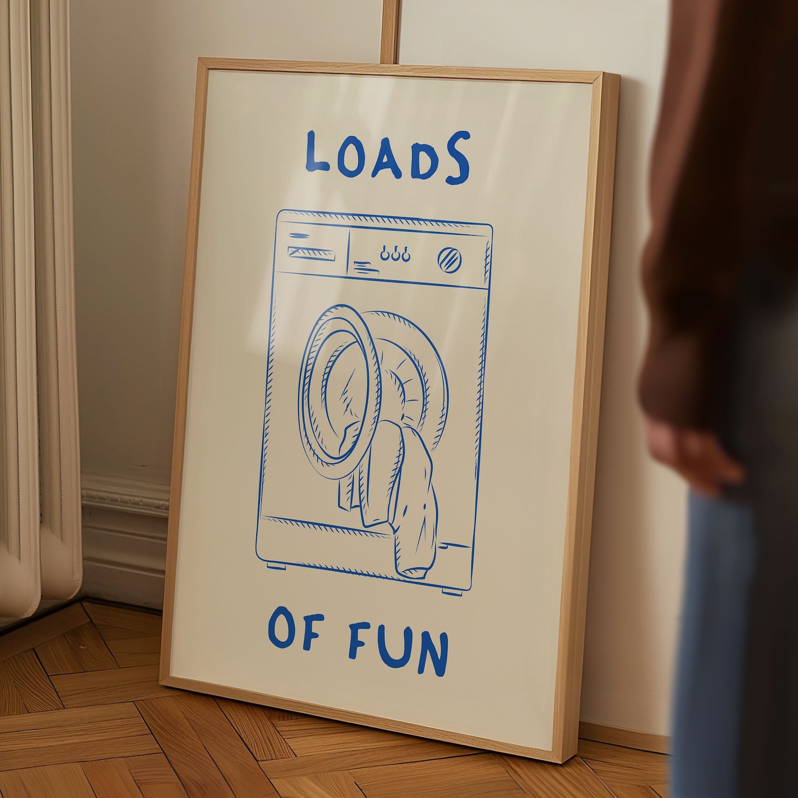 Funny Laundry Room Print: Loads of Fun Washing Machine Wall Art ...