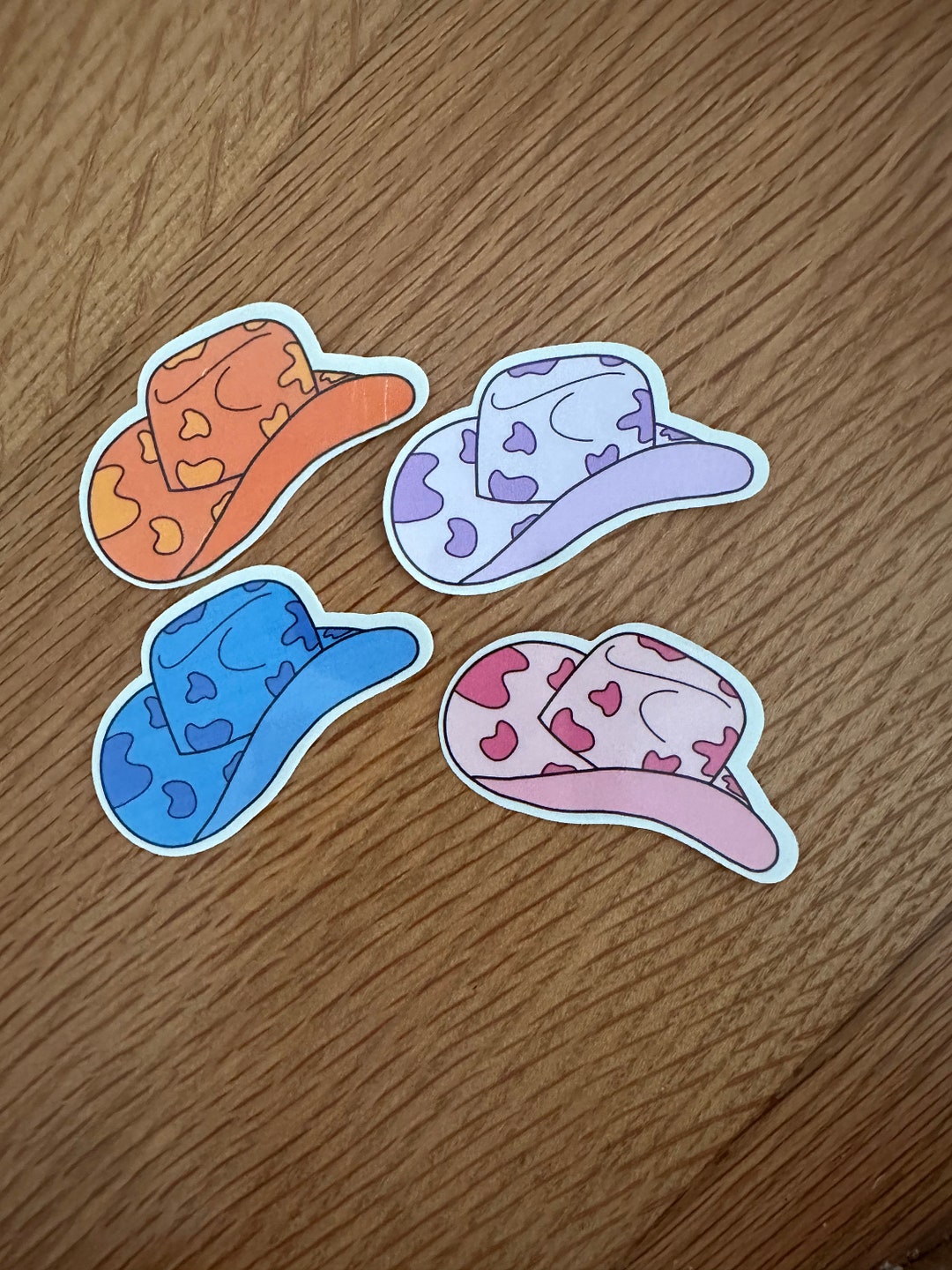 Waterproof Cowboy Hat Sticker - Etsy