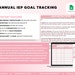 Annual IEP Goal Spreadsheet With Dropdown Menu | Google Sheets ...