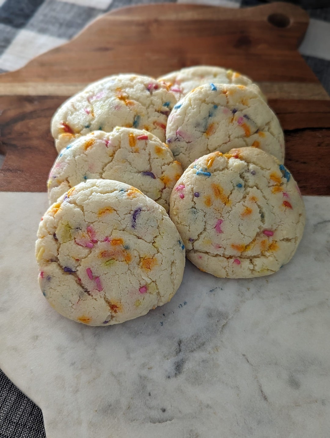 Confetti Cake Cookies - Etsy