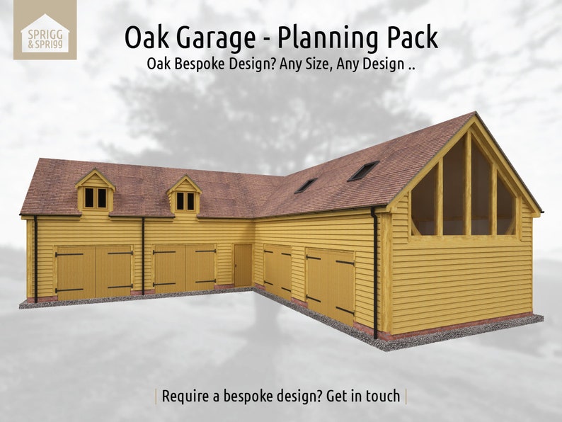 Oak Garage - Bespoke - Planning Pack - Etsy