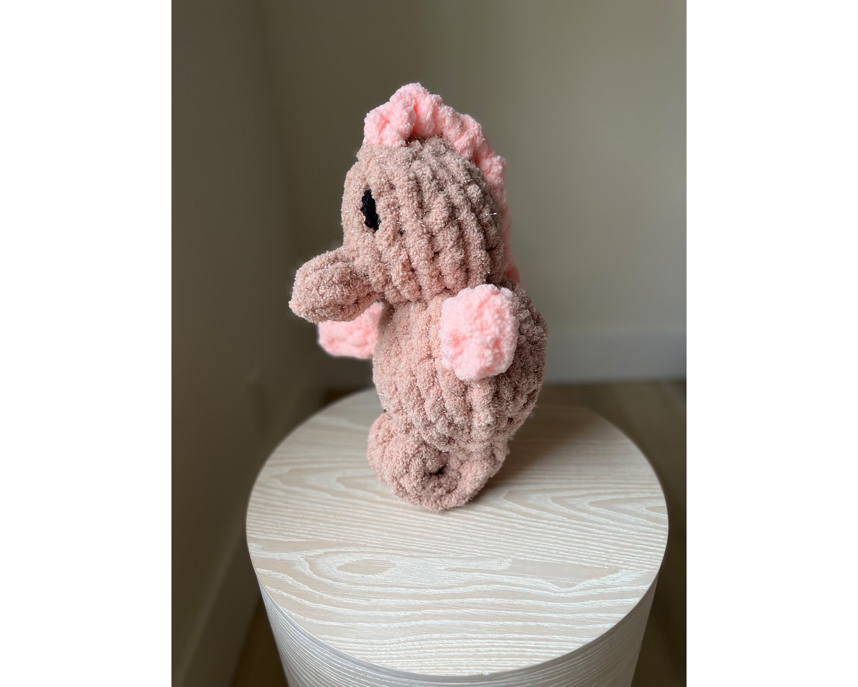 Shelli the Seahorse, Chunky Knit Seahorse, Crochet Seahorse, Seahorse ...