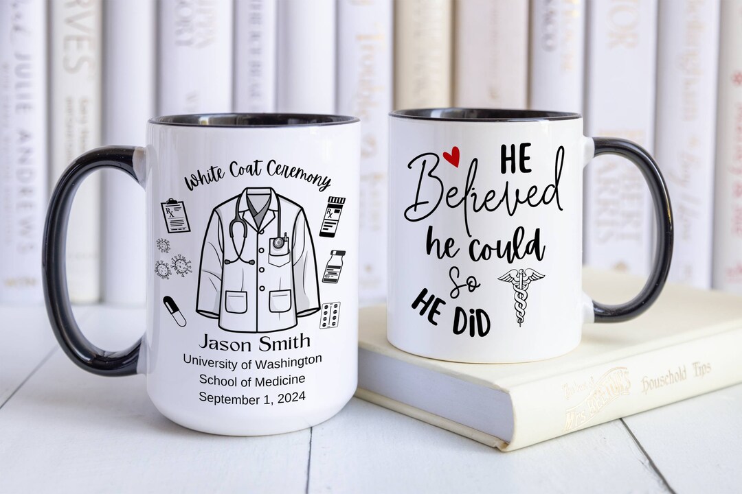 White Coat Ceremony Gift First White Coat Medical Student Pinning ...