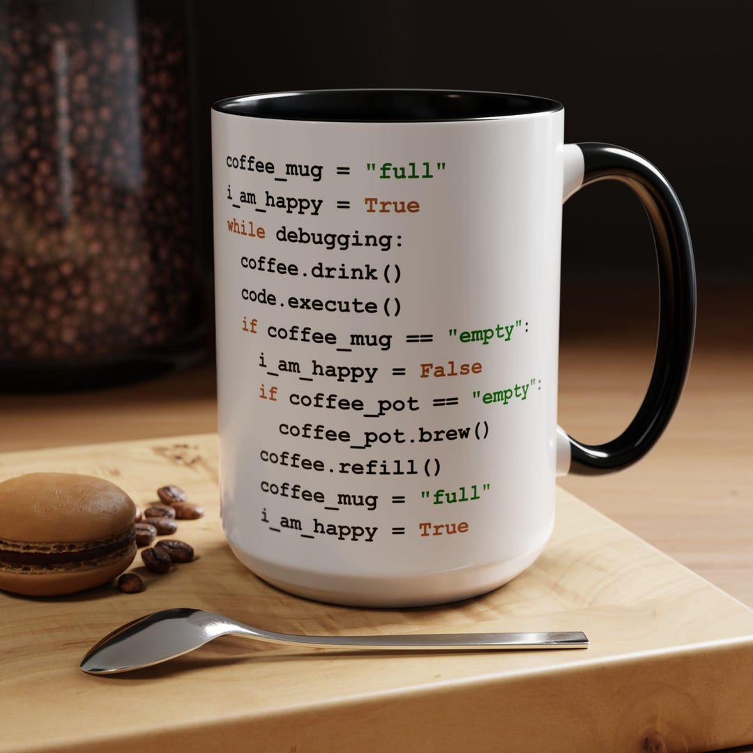 Python Programmer Mug, Mug for Programmer, Web Developer Mug, Computer ...