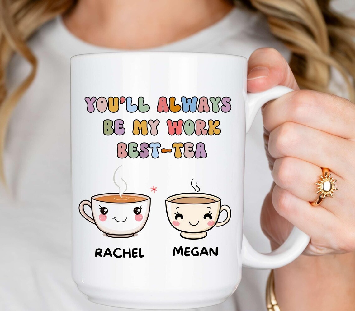 Personalized Work Bestie Gift, Coworker Leaving Gift, Custom Work ...