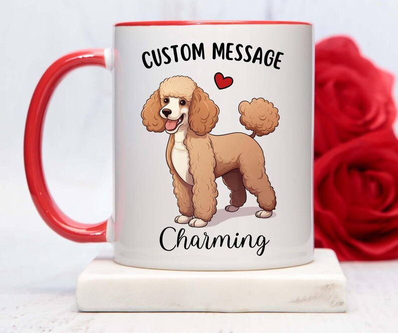 Custom Poodle Mug, Standard Poodle Mug, Poodle Mug, Gift for Poodle Mom ...