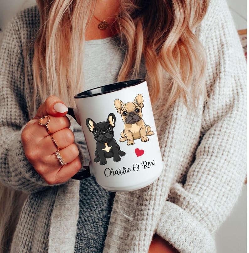 Custom French Bulldog Mug, Personalized Frenchie Mug, Frenchie Gift ...