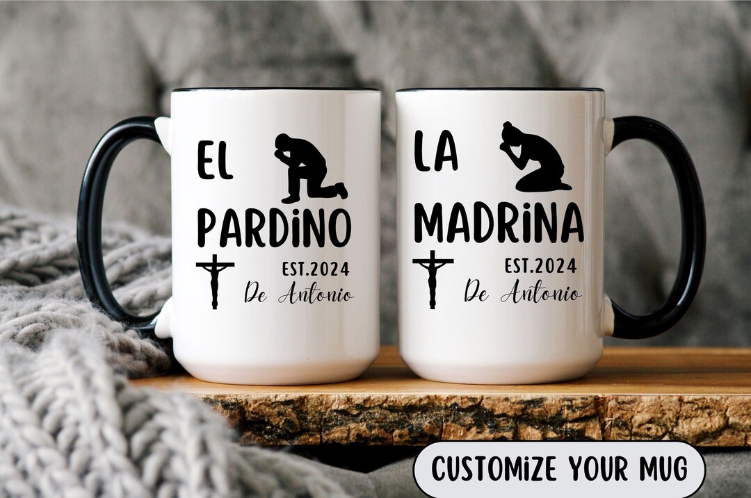 Godparent Madrinam Padrino, Communion Baptism Gift, Personalized ...