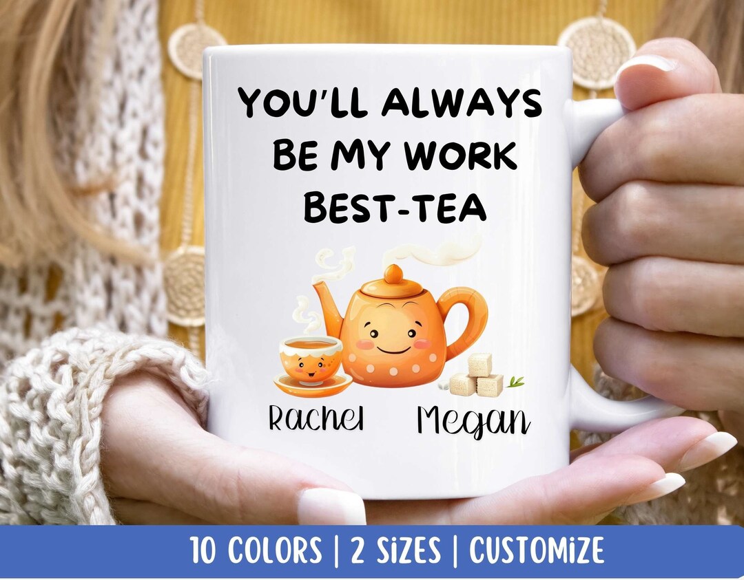 Personalized Work Bestie Gift, Coworker Leaving Gift, Custom Work ...