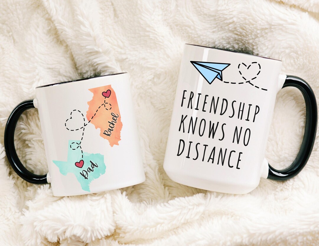 Friendship Knows No Distance Mug, Best Friend Gift, Sister Birthday ...