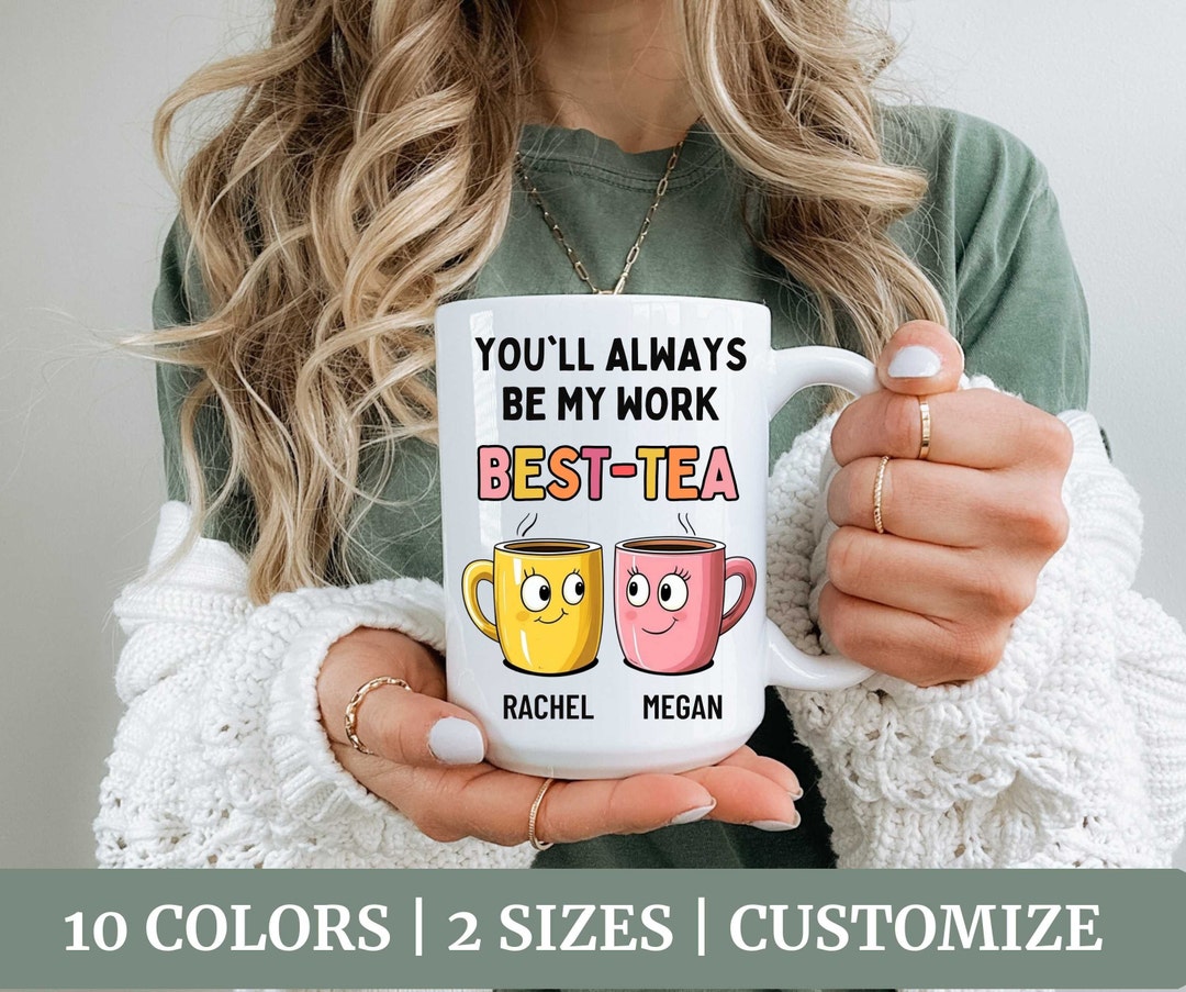 Personalized Work Bestie Gift, Coworker Leaving Gift, Custom Work ...