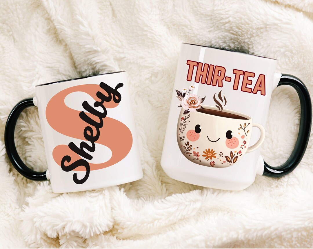 30th Birthday Mug, Thirty Mug, Thir-tea, Thirty Year Old Gift, Gift for ...