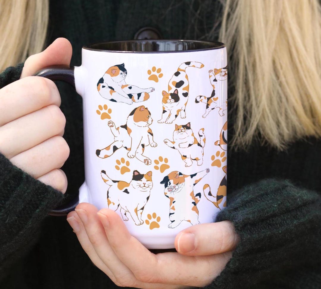 Funny Calico Cat Mug, Calico Cat Gift, Cat Lover Gift, Cat Coffee Mug ...