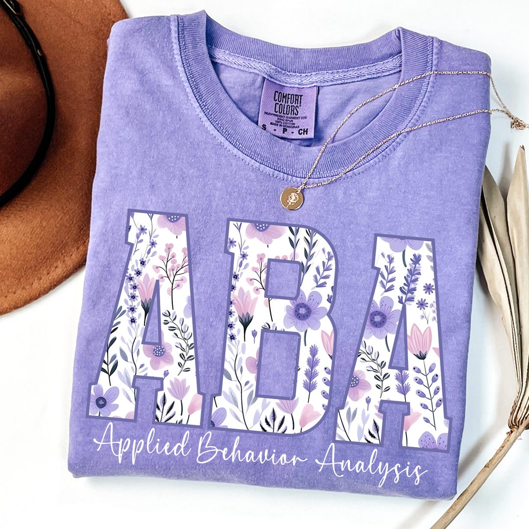 Comfort Colors® ABA Shirt, Blue Toile ABA Shirt, Applied Behavior ...