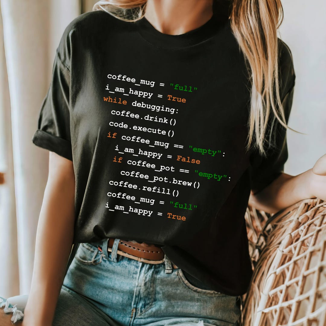 Python Programming Shirt, Python Success Algorithm, Funny Python Shirt, Python Developer T Shirt ...