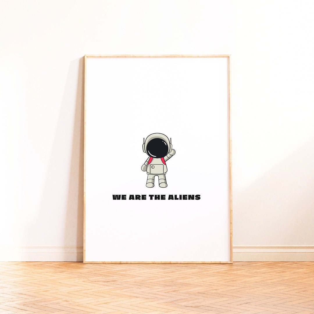 Alien Poster, I Want to Believe Cool Sci Fi ET Poster Art for Gift Idea ...