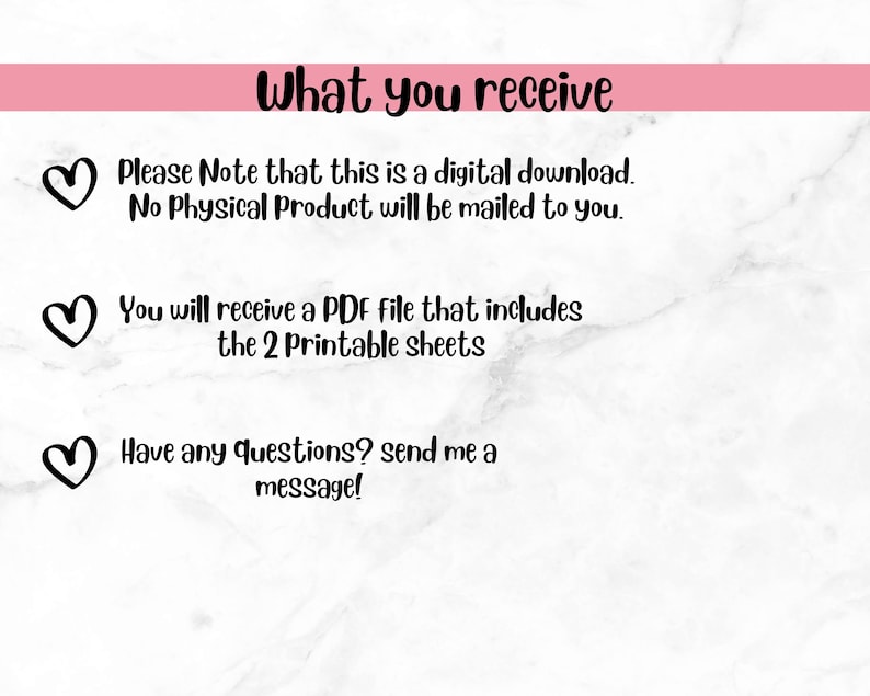 Digital Download Reusable Cute Pink Daily Planner, 2-page Bundle, W/ To ...